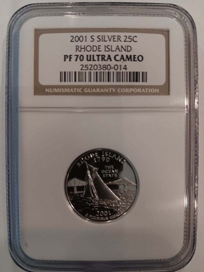 2001-S Rhode Island Silver Quarter in NGS PF70 Ultra Cameo - Etsy