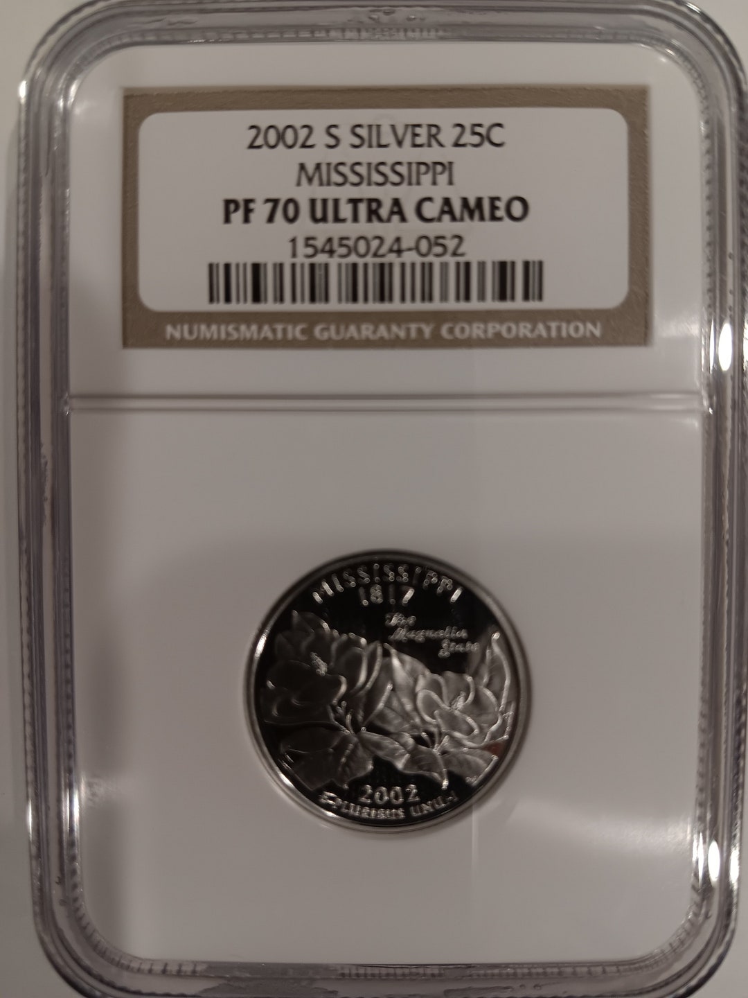 2002-S Silver Mississippi Quarter in NGS PF70 Ultra Cameo - Etsy
