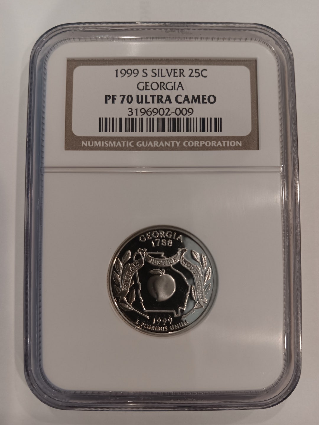 1999-S Silver Georgia Quarter in NGC PF70 Ultra Cameo - Etsy