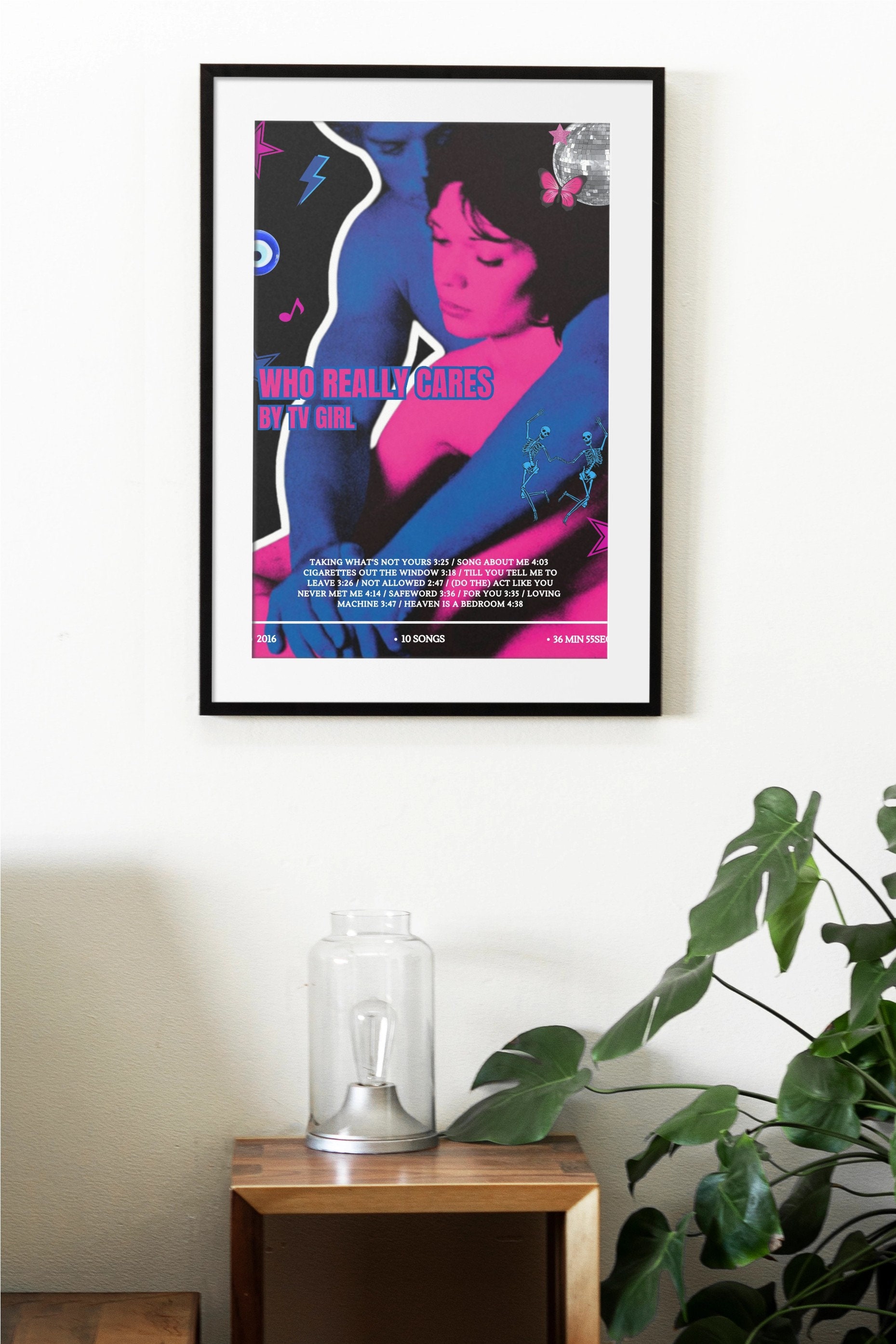 Tv Girl Who Really Cares Album Cover Print Poster Minimalist Album ...