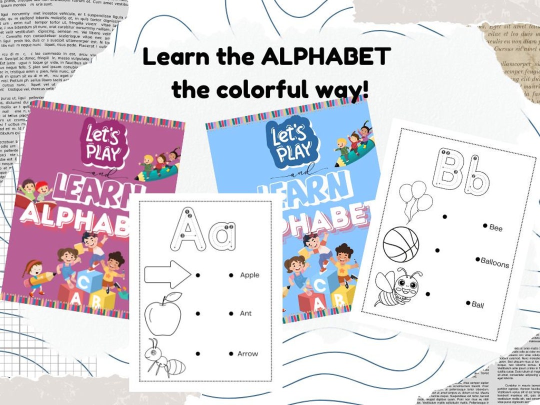 Alphabet for Kids, Tracing for Kids, Coloring Bundle, Matching Names ...