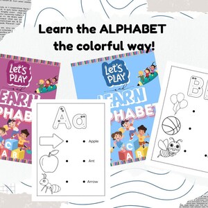 Alphabet for Kids, Tracing for Kids, Coloring Bundle, Matching Names ...