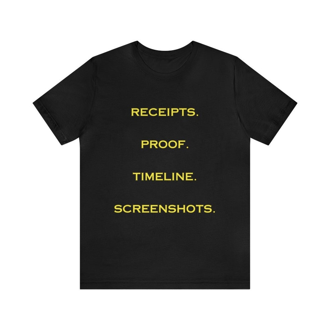 Receipts Screenshots Timeline - Etsy