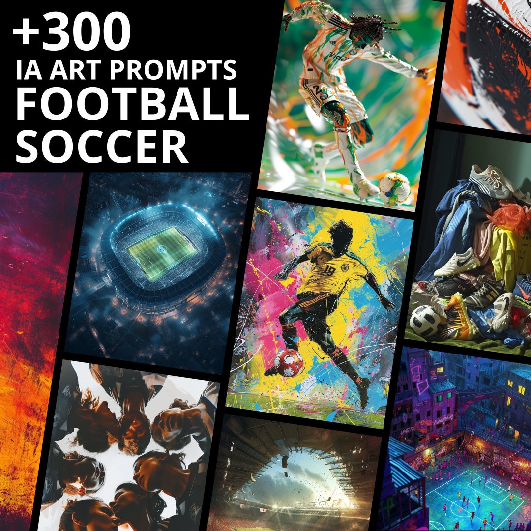 Midjourney Guide Football Soccer Prompts, AI Art, Sports Illustrations ...