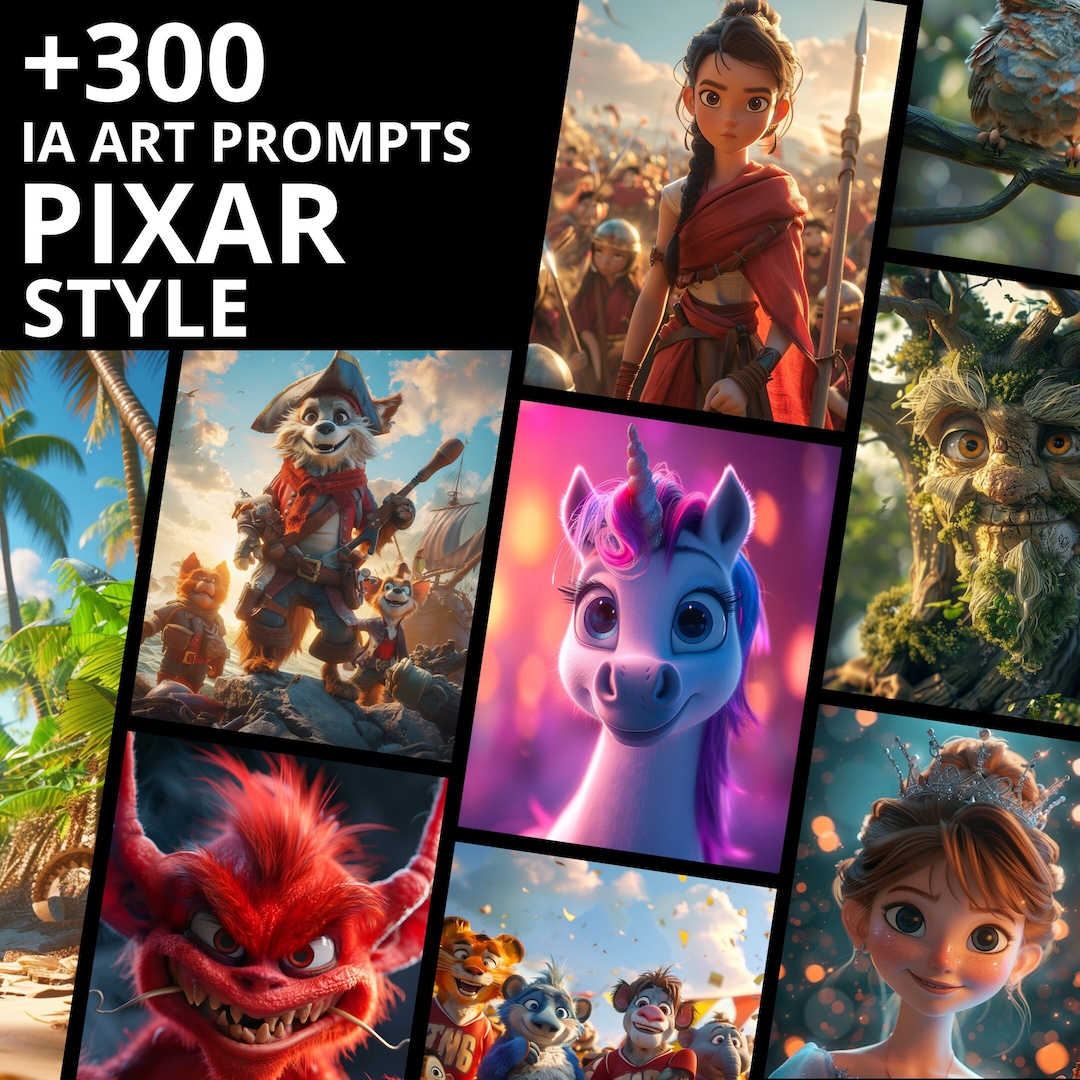 Midjourney Pixar Cartoon Style Prompts, Prompts for Pixar Character, Animation Style, Animals ...