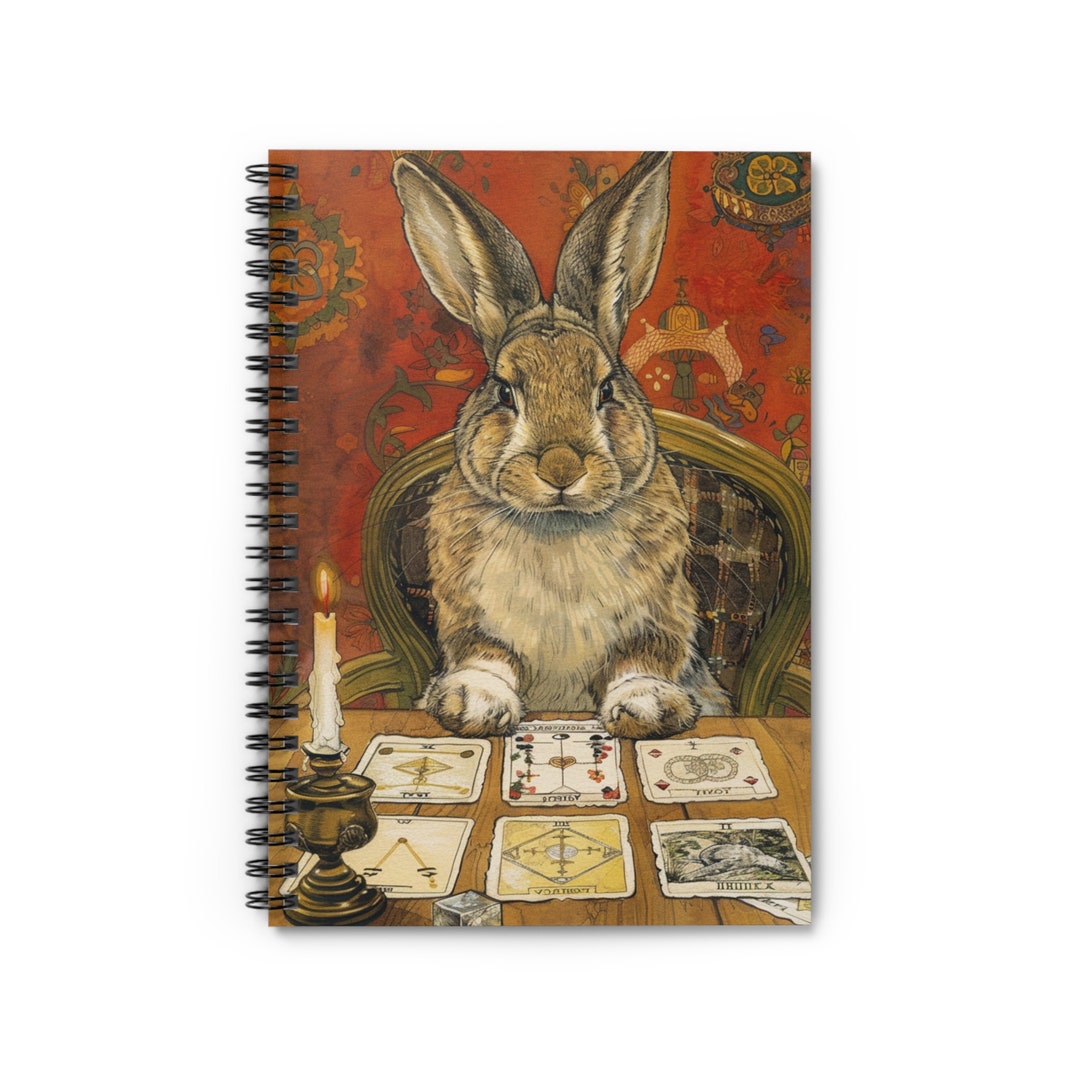 Witchy Rabbit Tarot Reader Spiral Notebook Tarot Journal Witchy ...