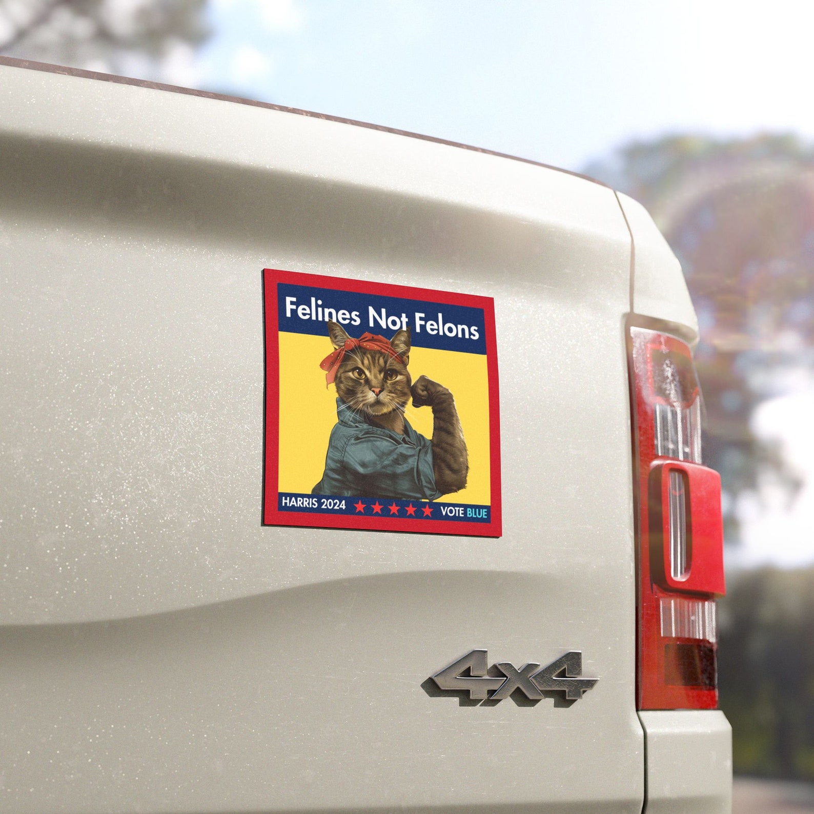 Felines Not Felons Car Magnet | Harris 2024 Magnet | Kamala Harris ...