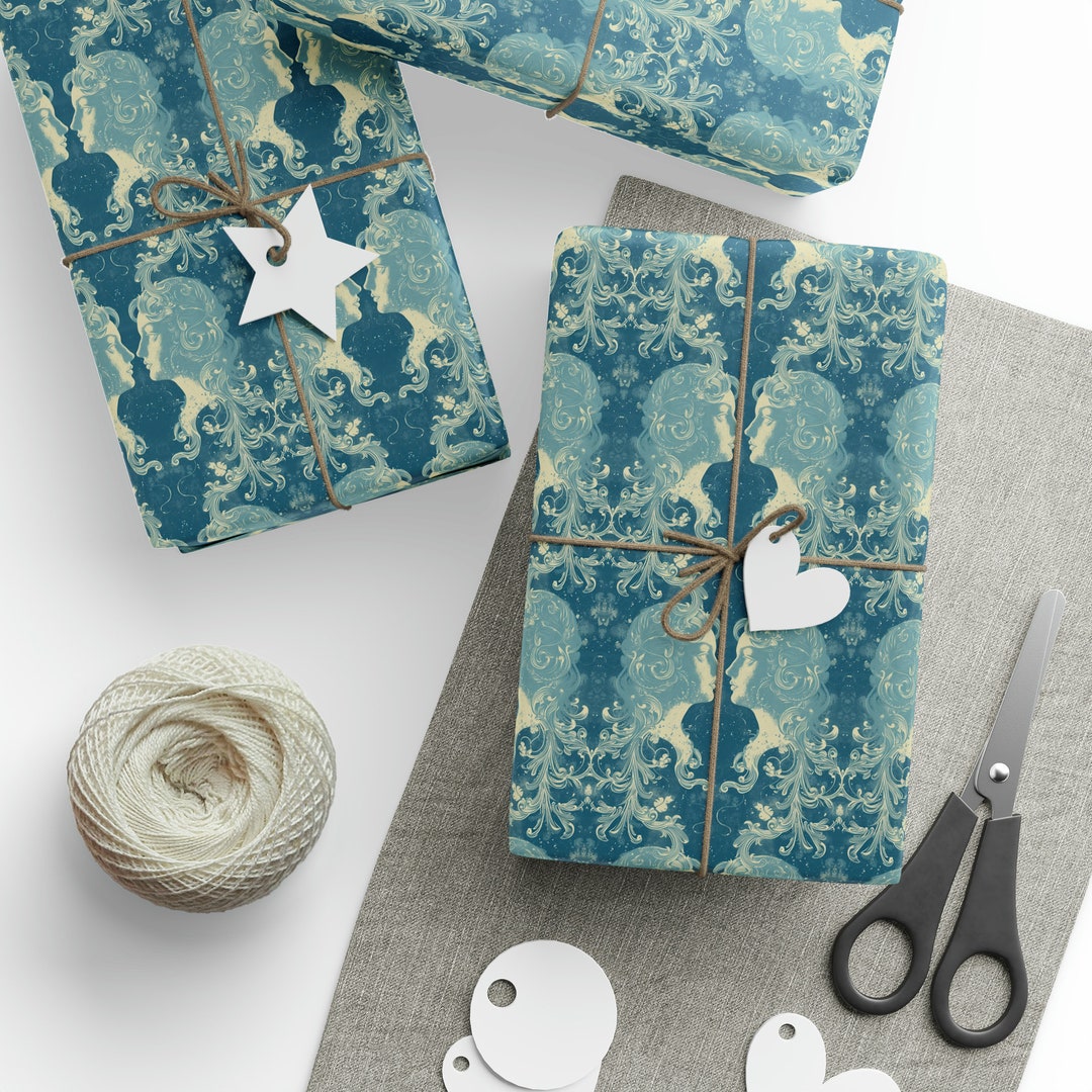 Gemini Zodiac Wrapping Paper | Astrology | Cute Wrapping Paper | Shabby ...
