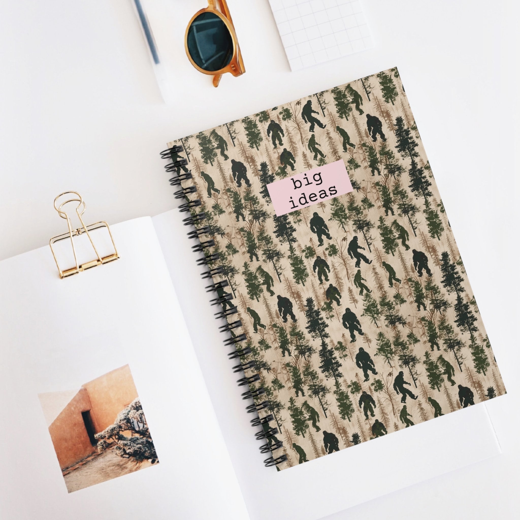 Bigfoot "big Ideas" Spiral Notebook | Cute Spiral Notebook | Fun ...