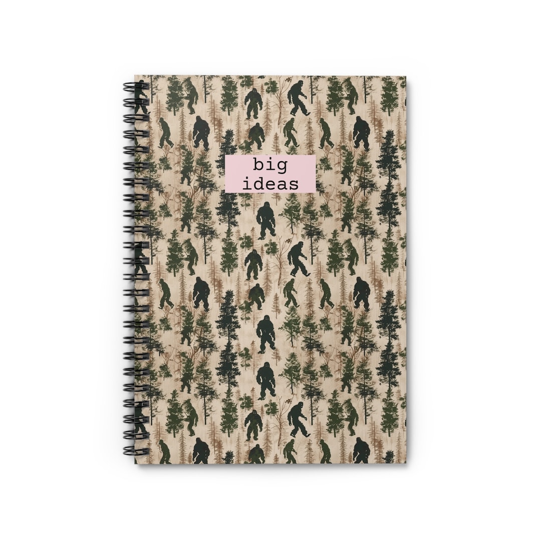 Bigfoot "big Ideas" Spiral Notebook | Cute Spiral Notebook | Fun ...