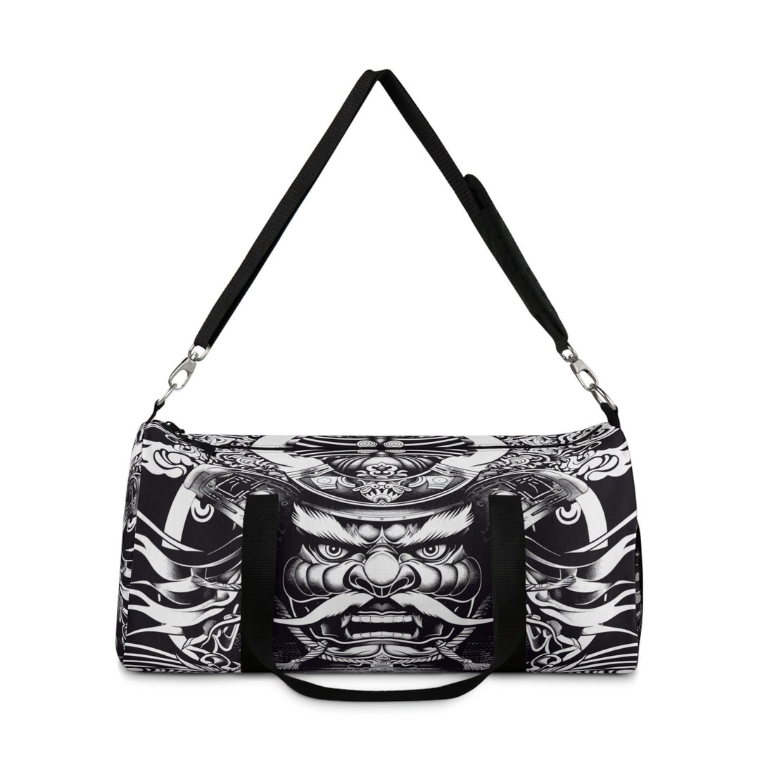Samurai Duffel Bag Vintage Print Gym Bag Manga Duffle Bag Retro Dance ...