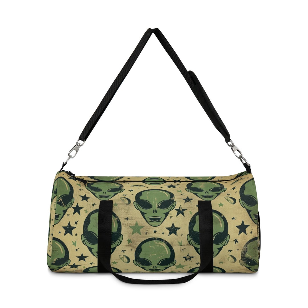 Retro Alien Duffel Bag | Alien Gym Bag | Funny Dance Bag | Cute Retro ...