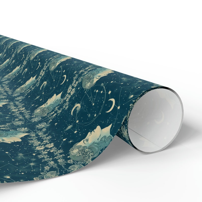 Gemini Zodiac Wrapping Paper Astrology Cute Wrapping Paper Shabby Chic ...