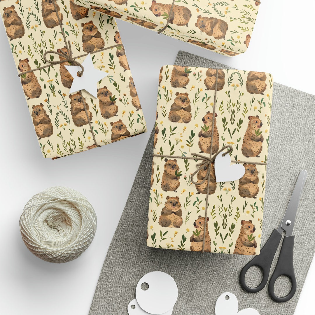 Quokka Wrapping Paper | Cute Wrapping Paper | Funny Wrapping Paper ...