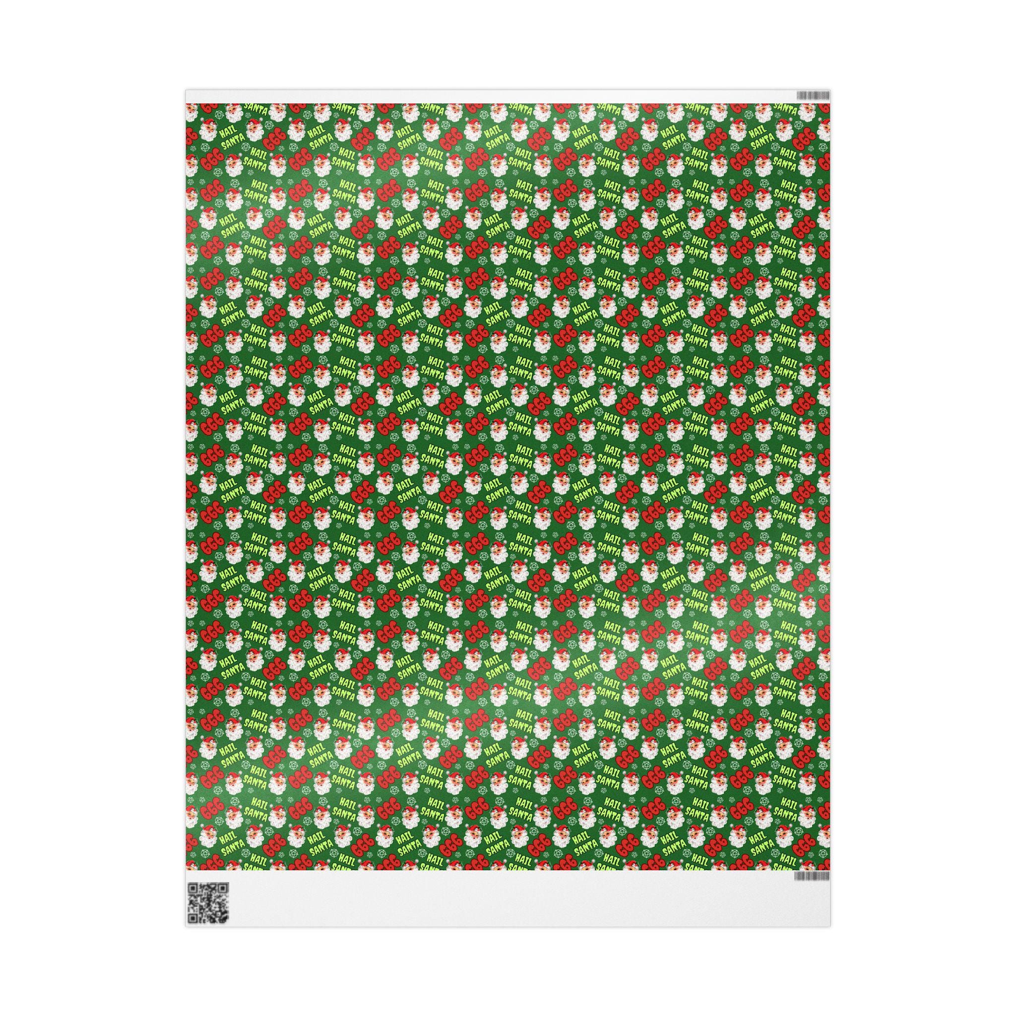 Hail Santa Wrapping Paper | Funny Christmas Wrapping Paper | Rude Xmas ...