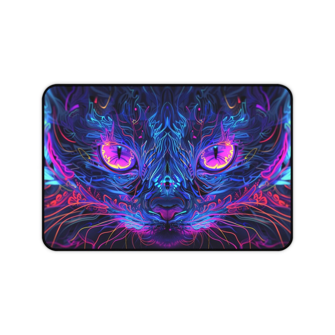 Gorgeous Anime Cat Desk Mat Cubicle Decor Cat Desk Pad Cute Office Desk ...
