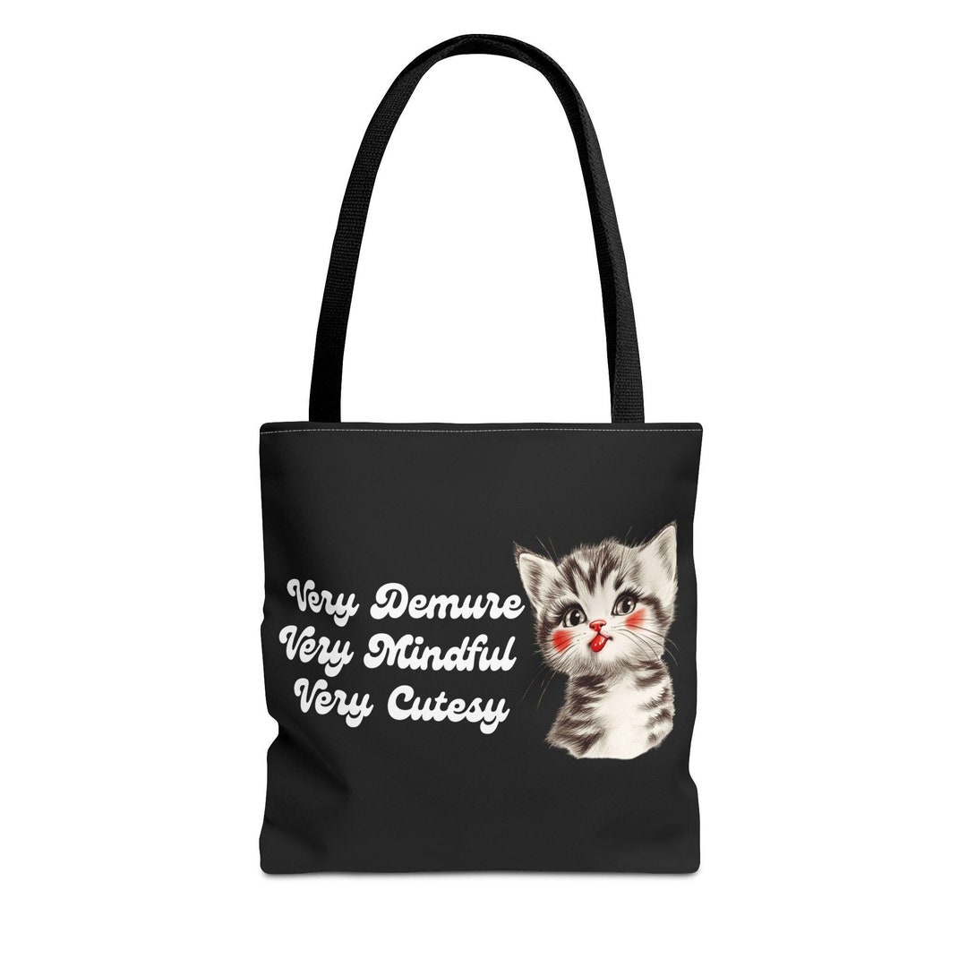 Very Demure Tote Bag | Very Mindful Tote Bag | Very Cutesy Travel Bag ...
