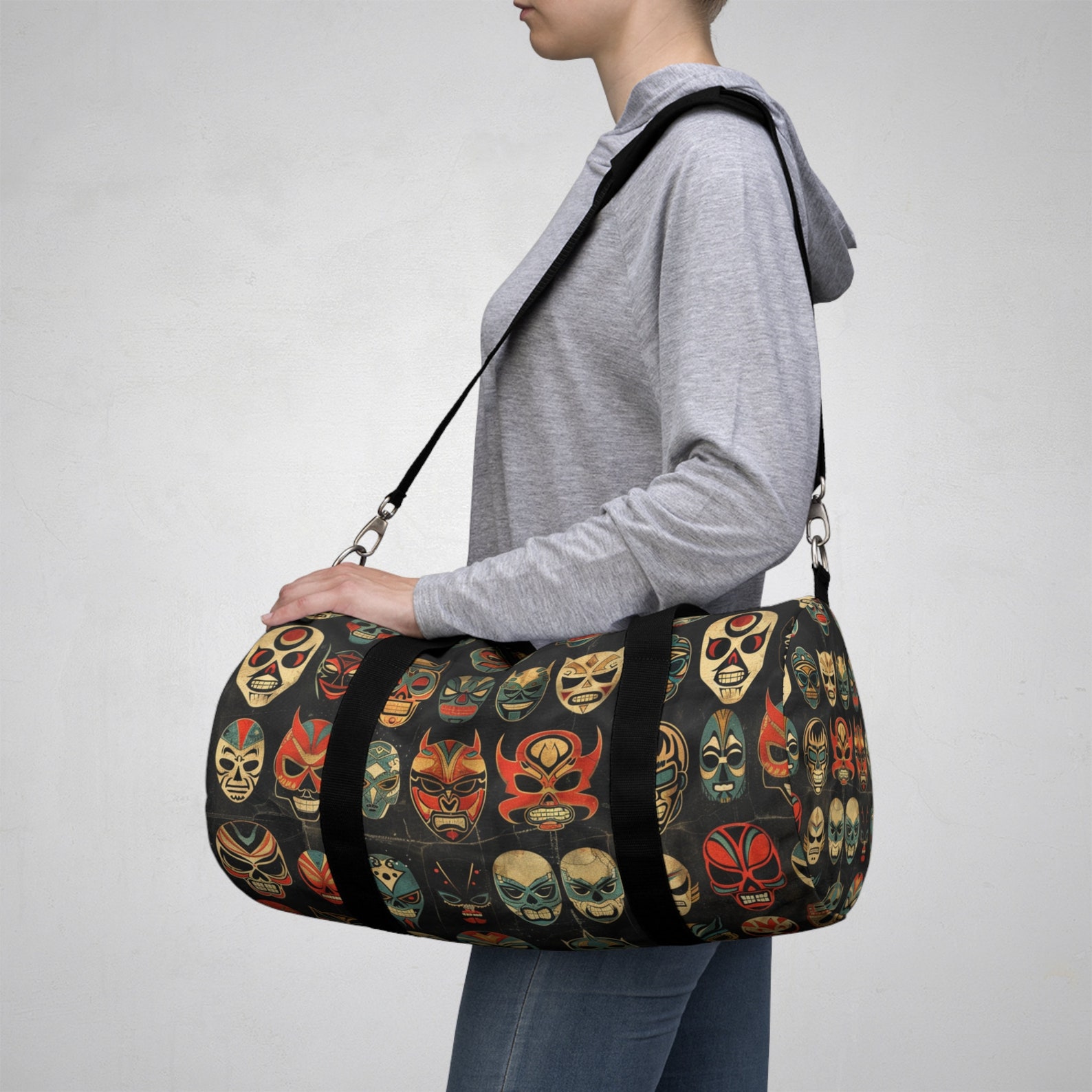Luchador Duffel Bag | Lucha Libre Gym Bag | Cute Dance Bag | Retro ...