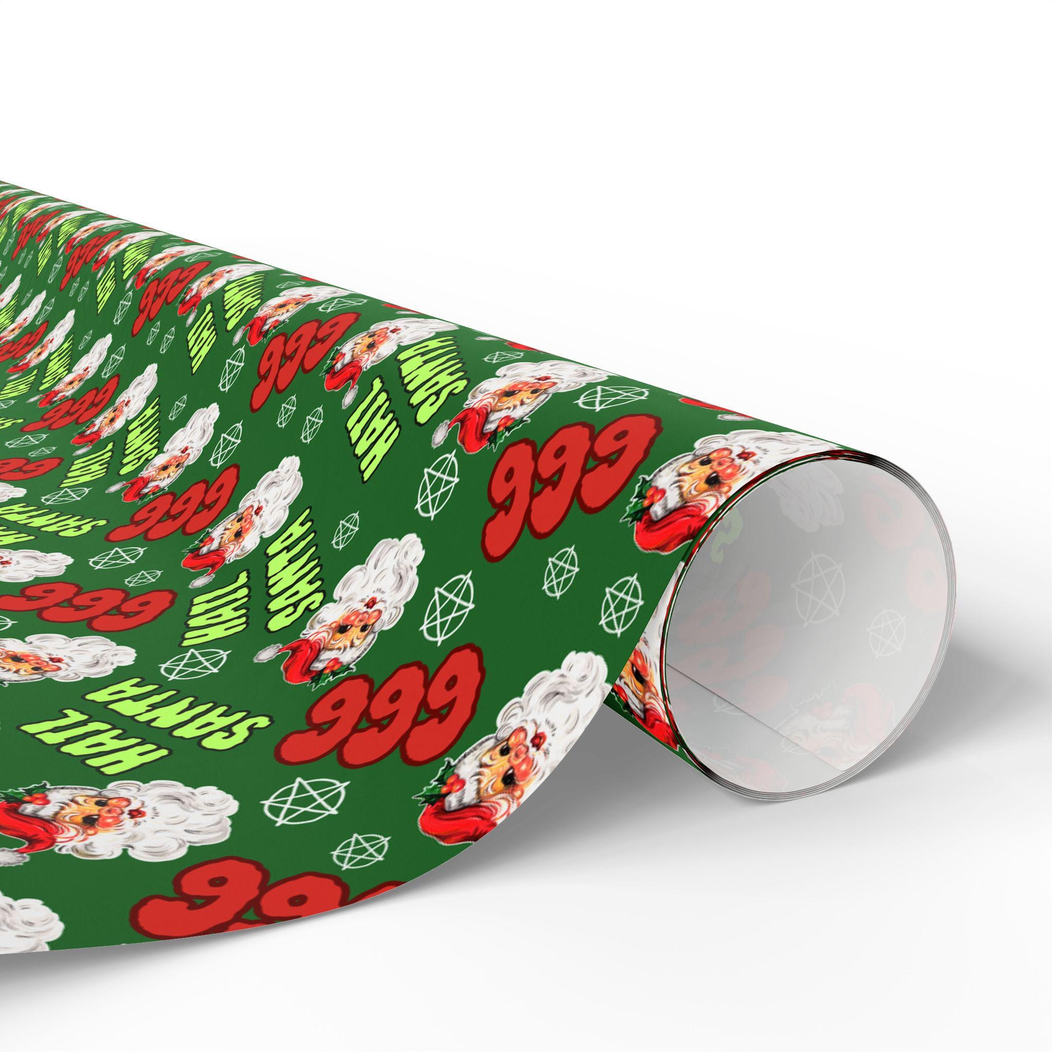 Hail Santa Wrapping Paper | Funny Christmas Wrapping Paper | Rude Xmas ...