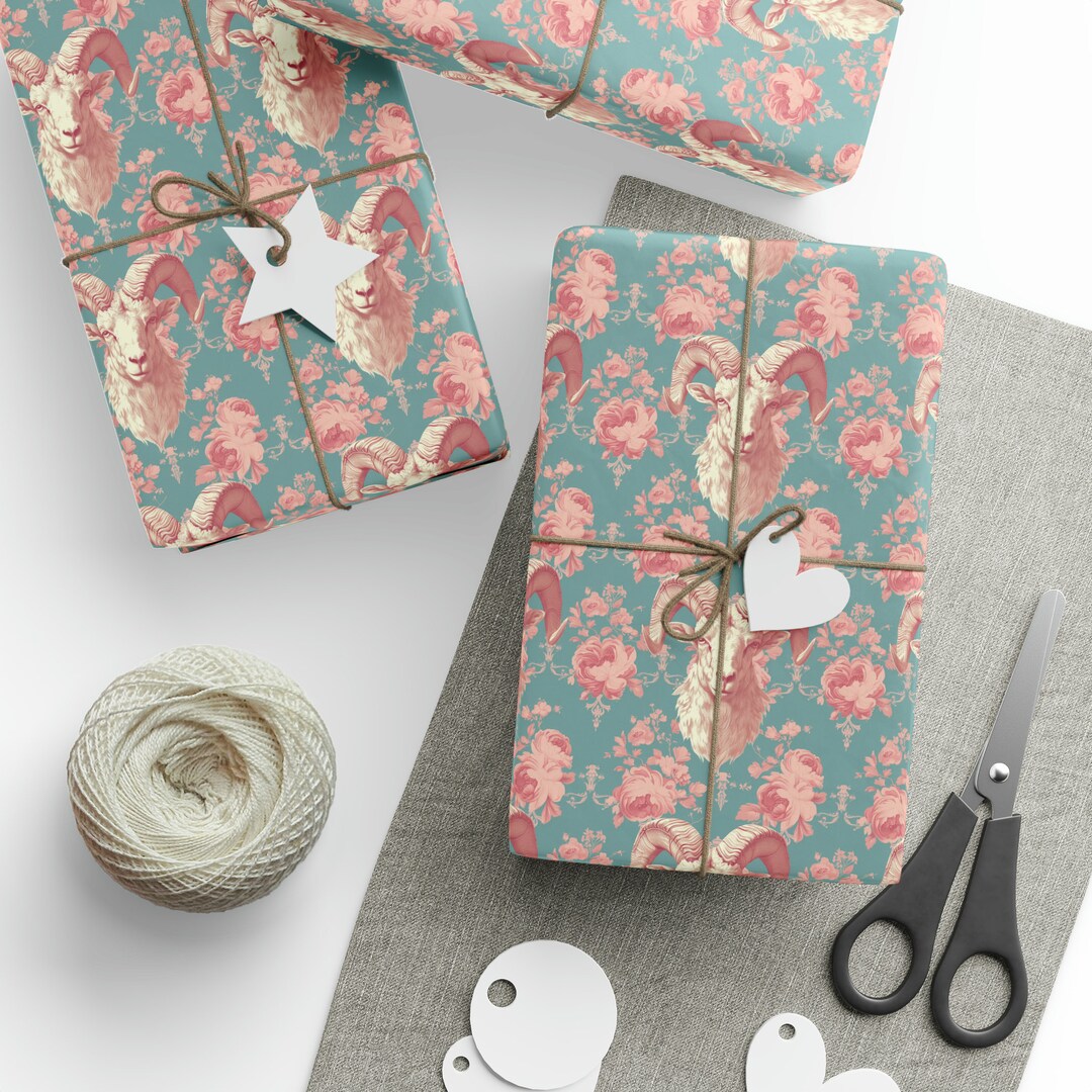 Aries Zodiac Wrapping Paper | Astrology Gift Wrap | Cute Wrapping Paper ...