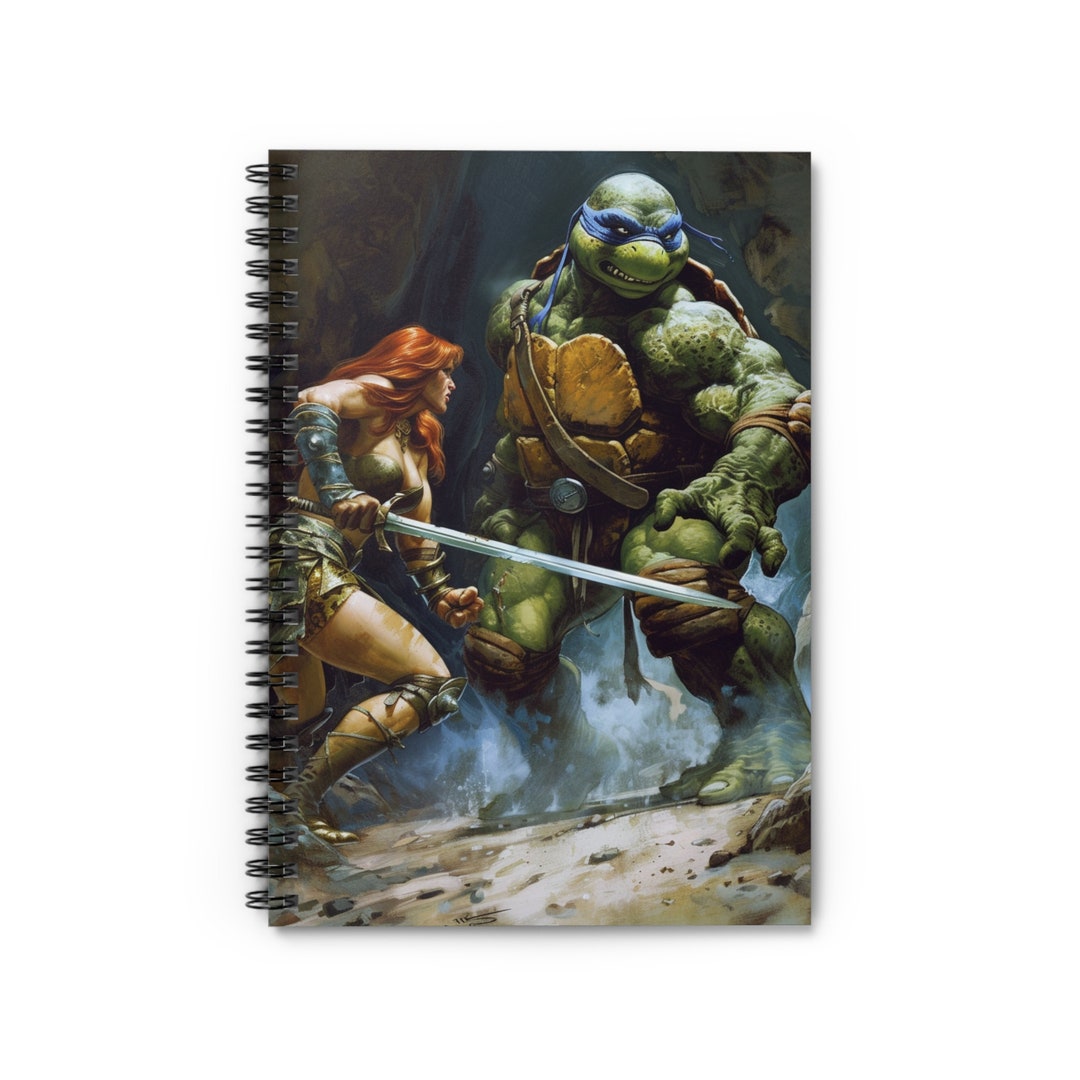Hilarious 'TMNT' Dnd Parody Art Spiral Notebook Rpg Journal Campaign ...
