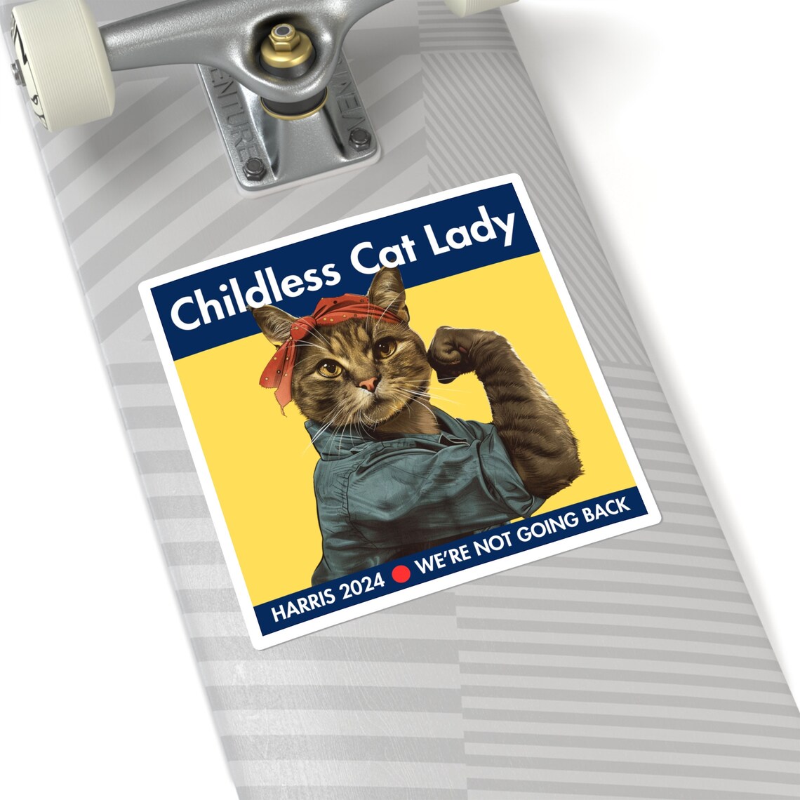 Childless Cat Lady Sticker | Kamala Harris 2024 | Funny Cat Sticker ...