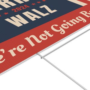 Harris/walz Yard Sign Harris 2024 Sign Kamala Harris Election Campaign ...