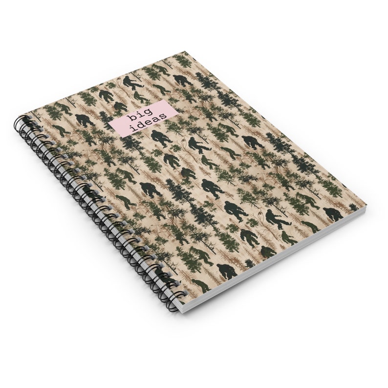 Bigfoot "big Ideas" Spiral Notebook | Cute Spiral Notebook | Fun ...