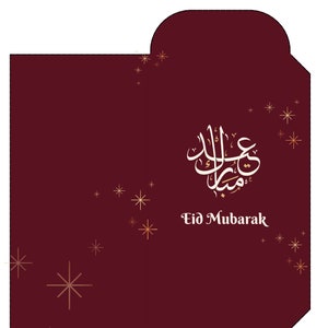 Eidiyah Envelope Template for Coin Envelope for Eid Celebration for ...