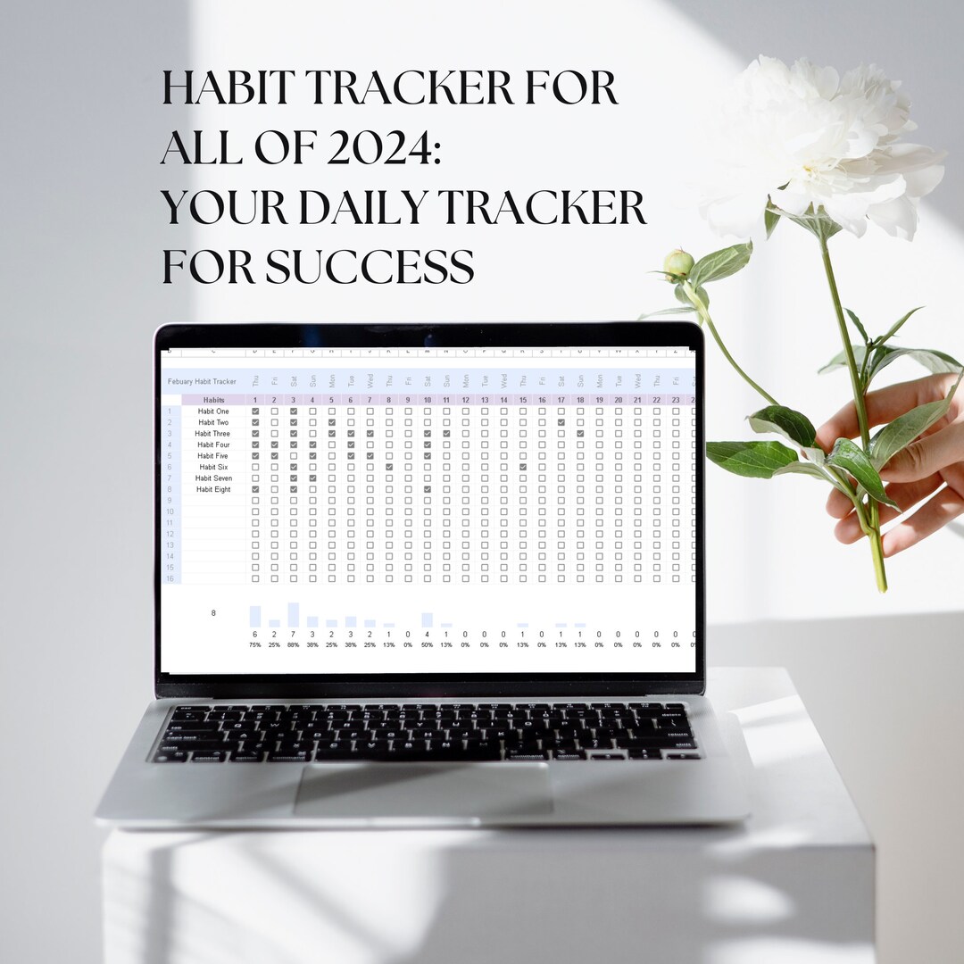 Habit Tracker for All of 2024: Your Daily Tracker for Success - Etsy