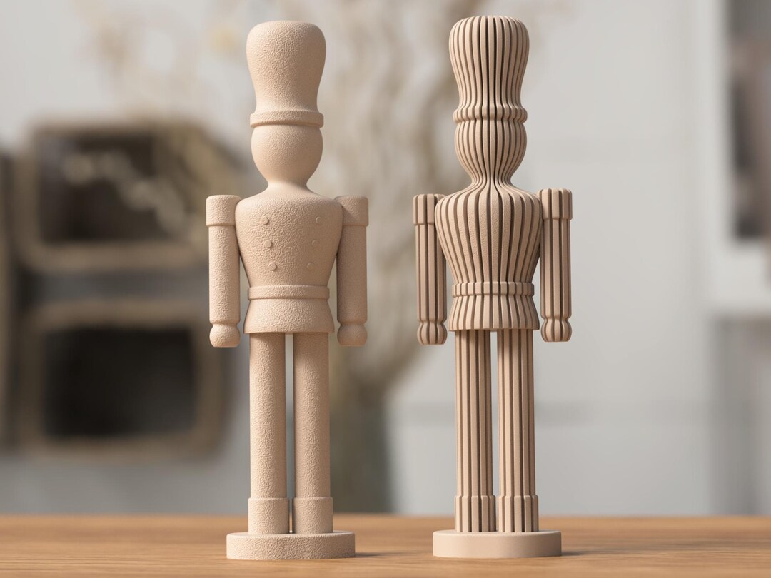Modern 3d-printed Nutcracker – Minimalist Design Object - Etsy