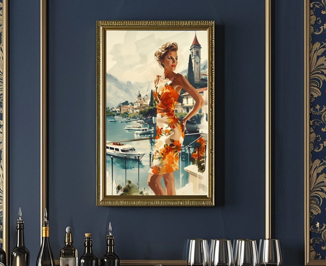 Bella Donna in Bellagio I Tranquility of Lake Como I Digital Print I ...