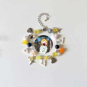 Zenitsu Inspired Bracelet: Demon Slayer, Anime Beaded Jewelry - Etsy