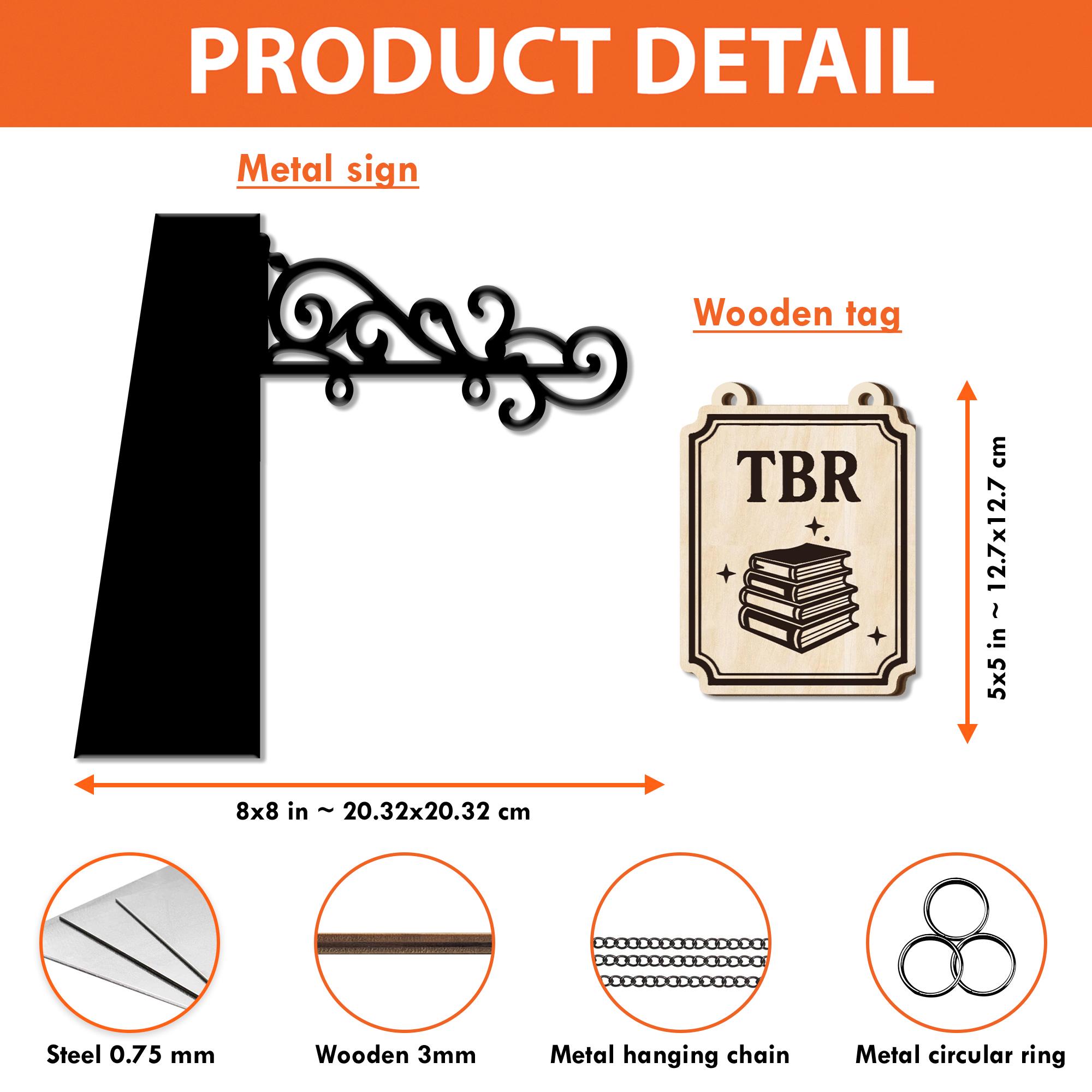 TBR Book Tavern Sign, Book Genre Dividers, Personalized Book Shelf ...
