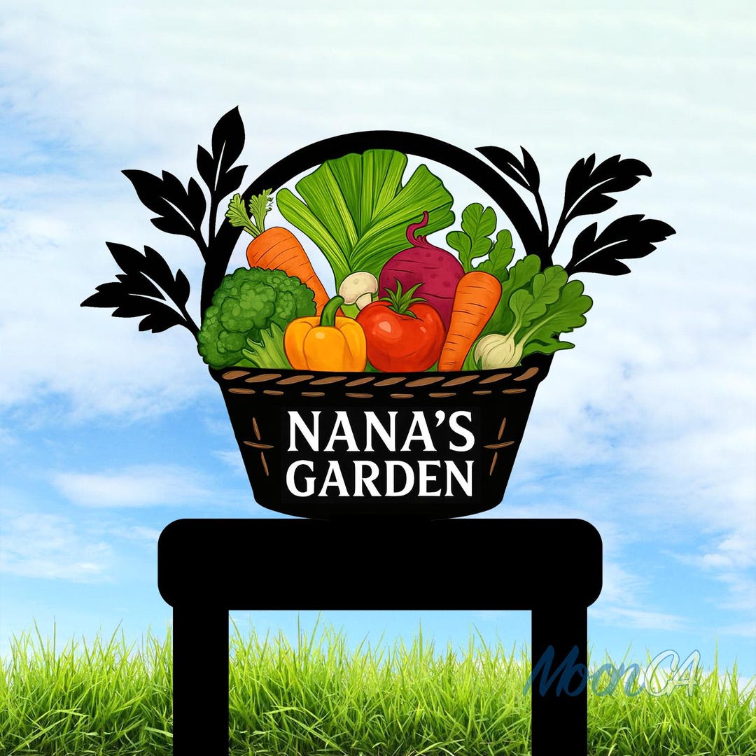 Custom Vegetables Garden Sign, Vegetables Garden Stake, Vegetable Plot ...