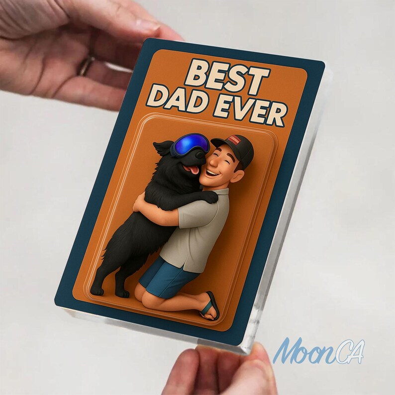 Personalized Dog Dad Acrylic Block Plaque, Dog Dad Gifts, Dog Dad ...