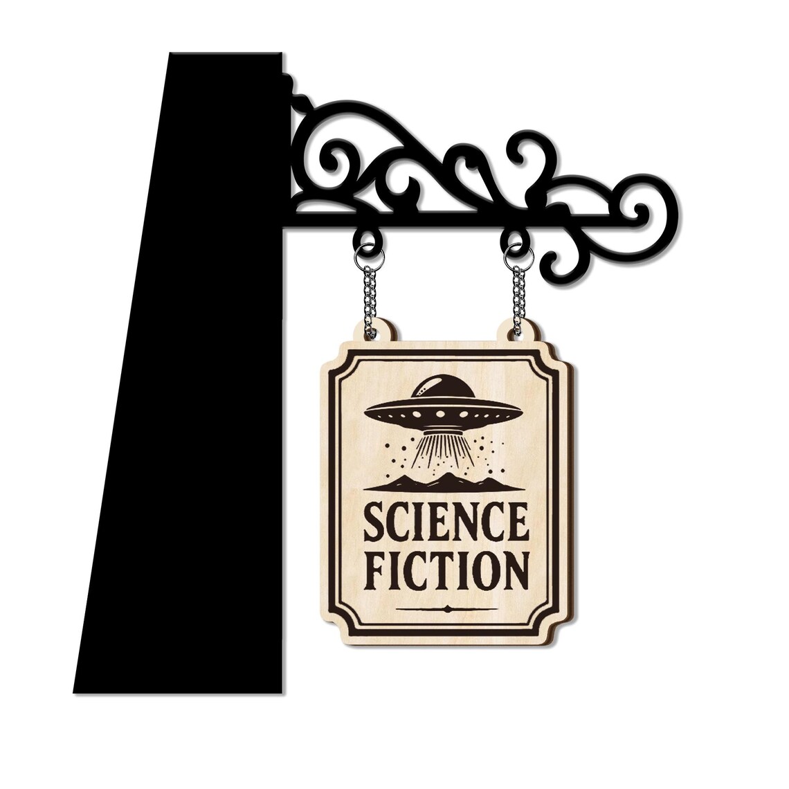 Custom Science Fiction Book Tavern Wooden Signs, Booktok Gift, Library ...