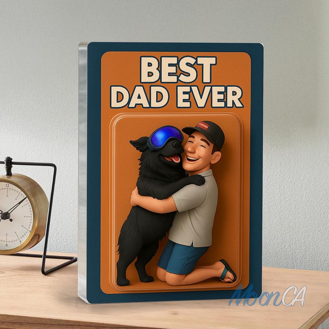 Personalized Dog Dad Acrylic Block Plaque, Dog Dad Gifts, Dog Dad ...