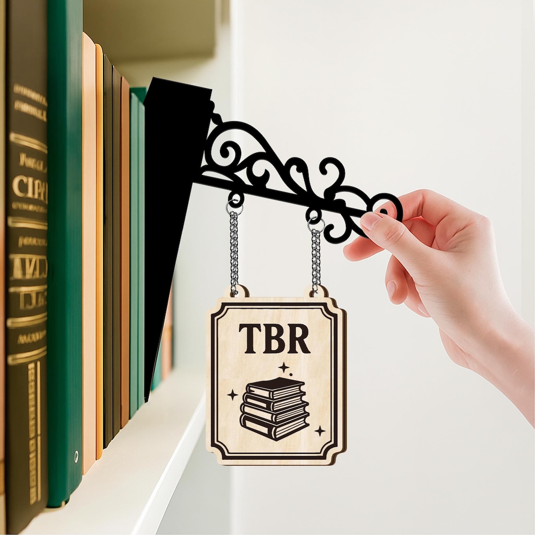 TBR Book Tavern Sign, Book Genre Dividers, Personalized Book Shelf ...