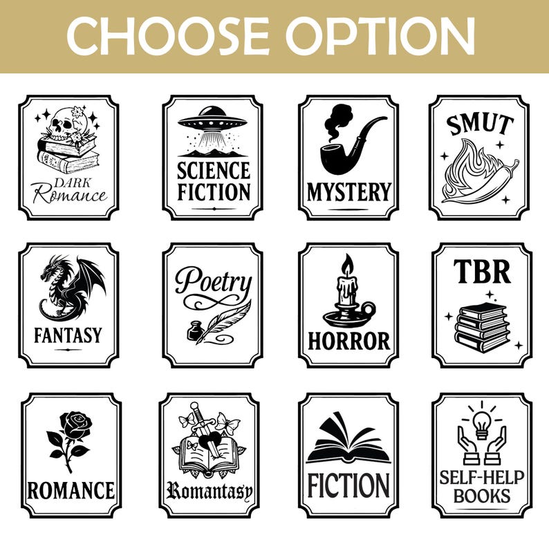TBR Book Tavern Sign, Book Genre Dividers, Personalized Book Shelf ...