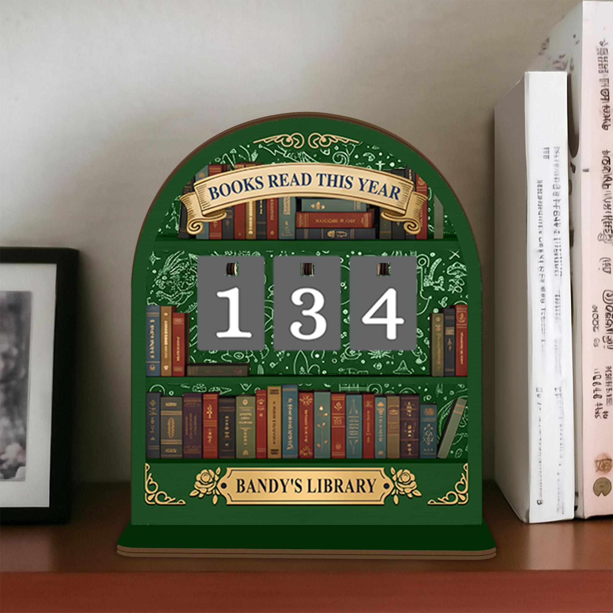Vintage Book Read Tracker, Personalized Book Lover Gift, Reading ...