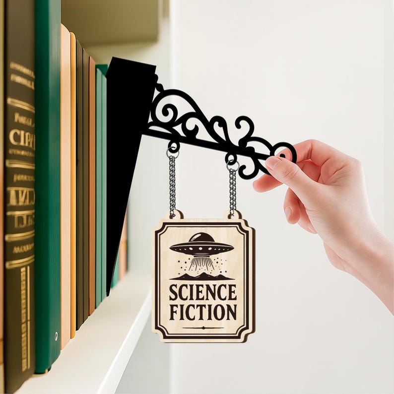 Custom Science Fiction Book Tavern Wooden Signs, Booktok Gift, Library ...