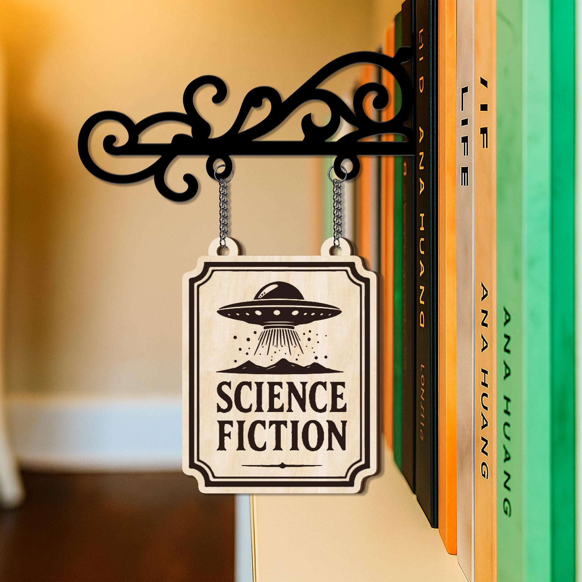 Custom Science Fiction Book Tavern Wooden Signs, Booktok Gift, Library ...