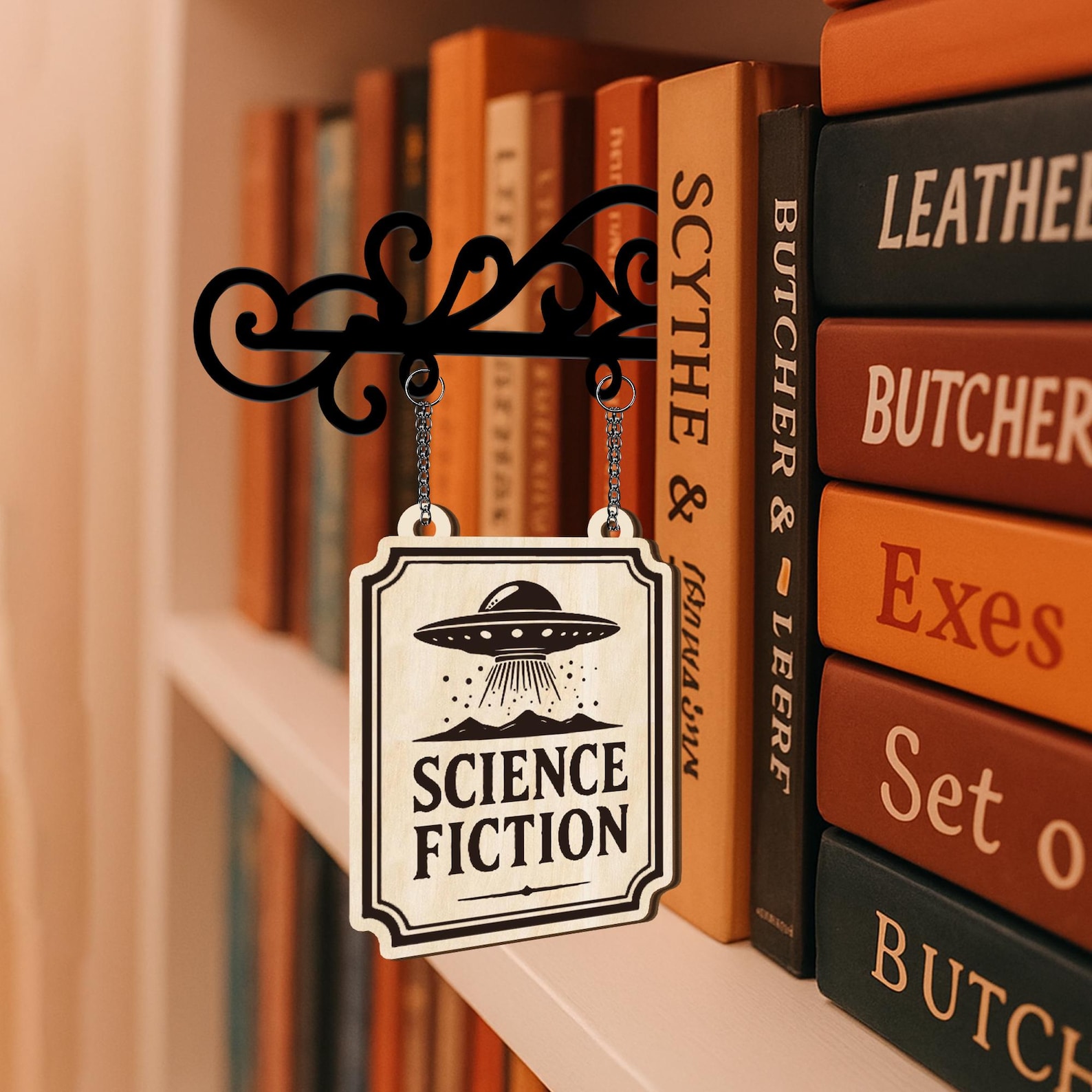 Custom Science Fiction Book Tavern Wooden Signs, Booktok Gift, Library ...