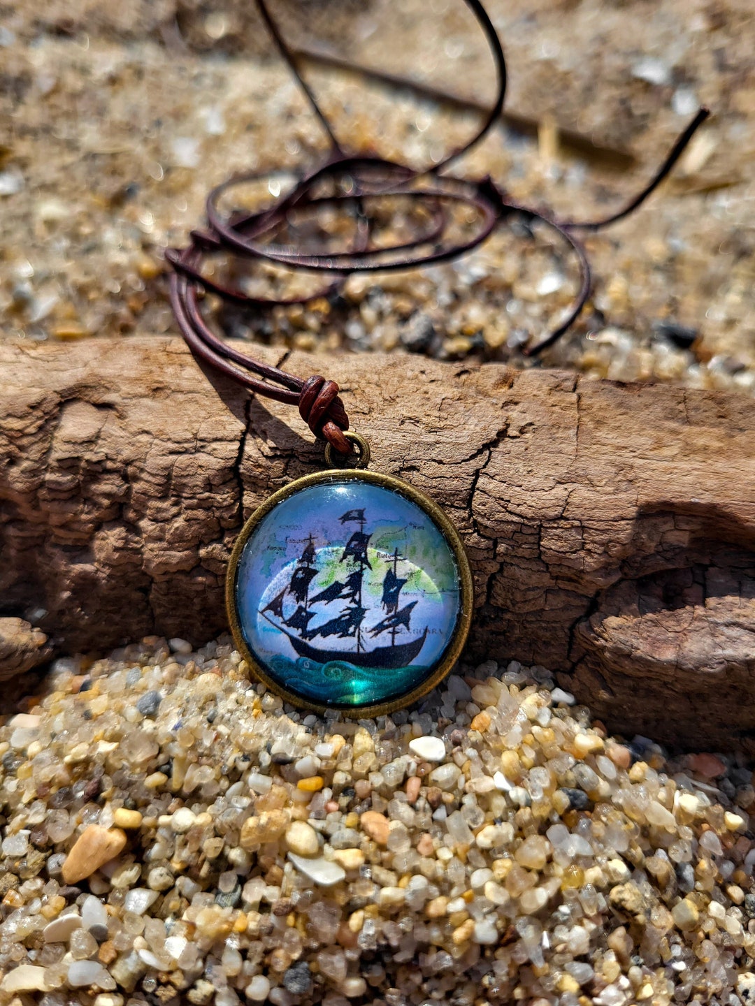 Ship Medallion Neklace - Etsy