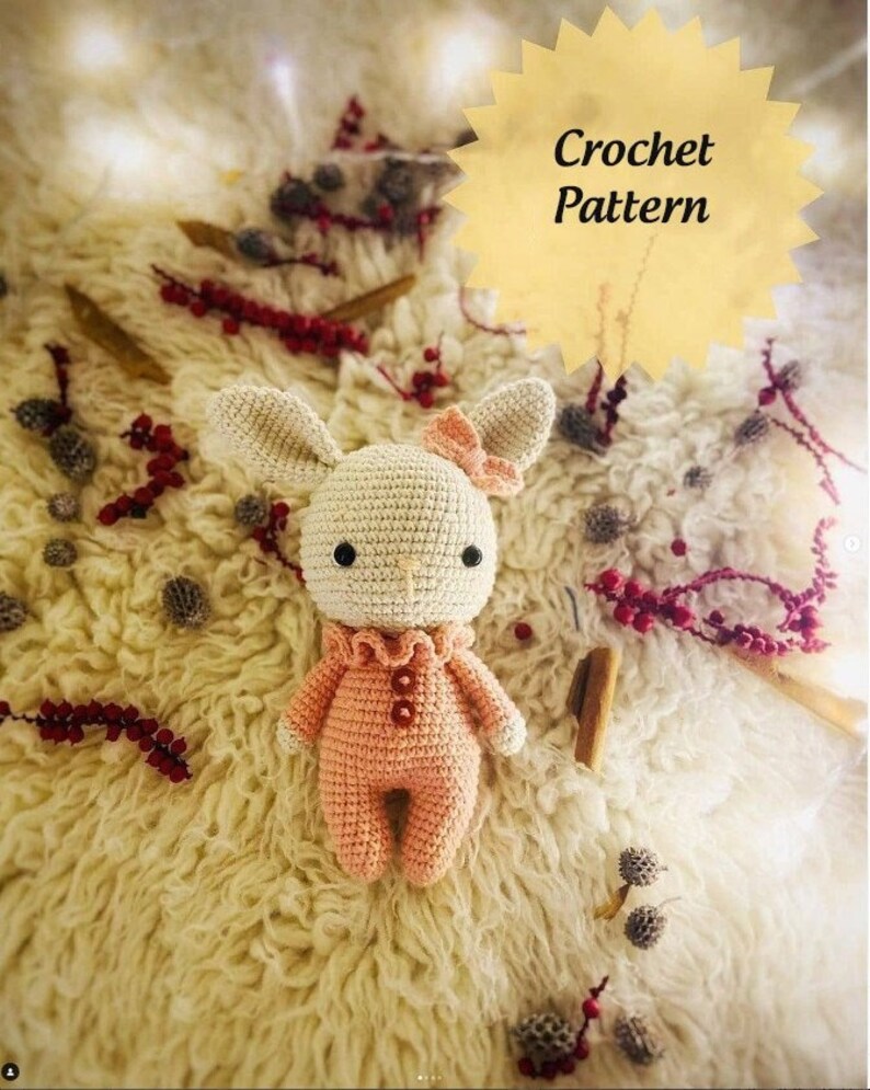 Cute Little Bunny Crochet Pattern File Digital Download - Etsy