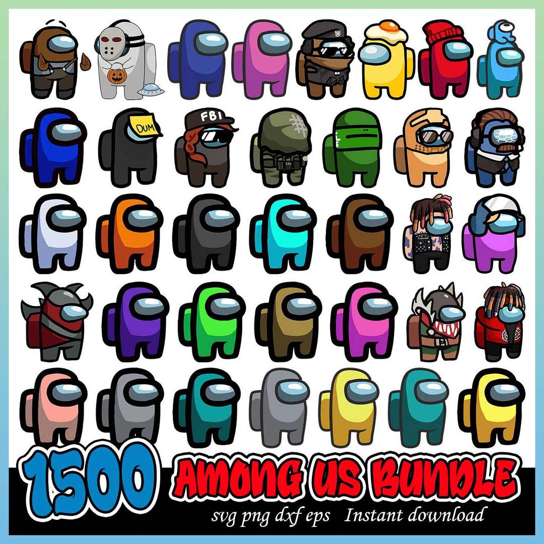 Bundle Among Us SVG, Among Us Color Svg, Among Us Layered Svg, Among Us ...