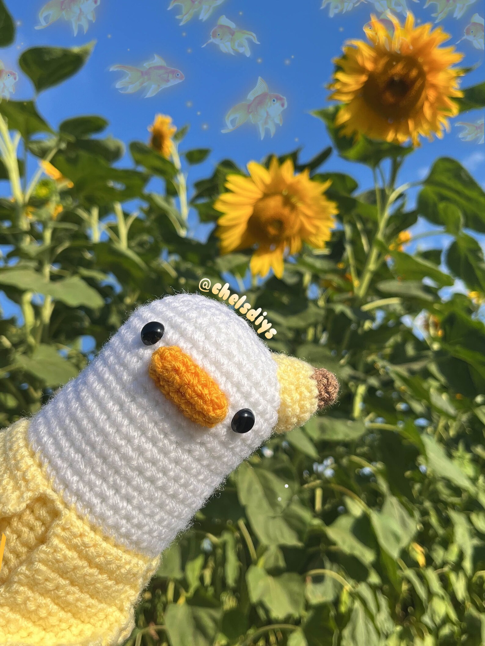 Banana Goose Crochet Plushie - Etsy