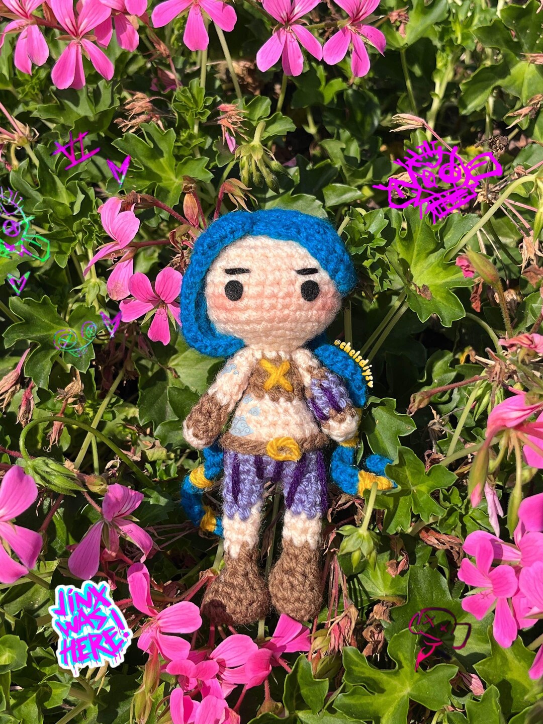 Jinx Arcane Crochet Plushie - Etsy
