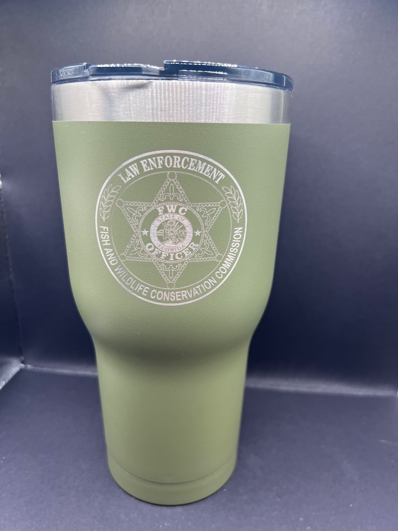 FWC Badge Tumbler (standard or 25th Anniversary Badge) - 30 Oz - Etsy